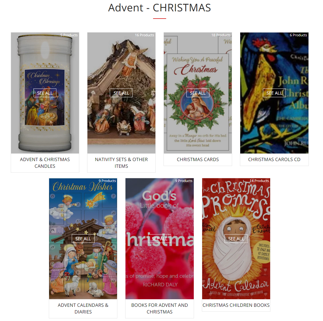 ADVENT-CHRISTMAS — St. Rita's Shop